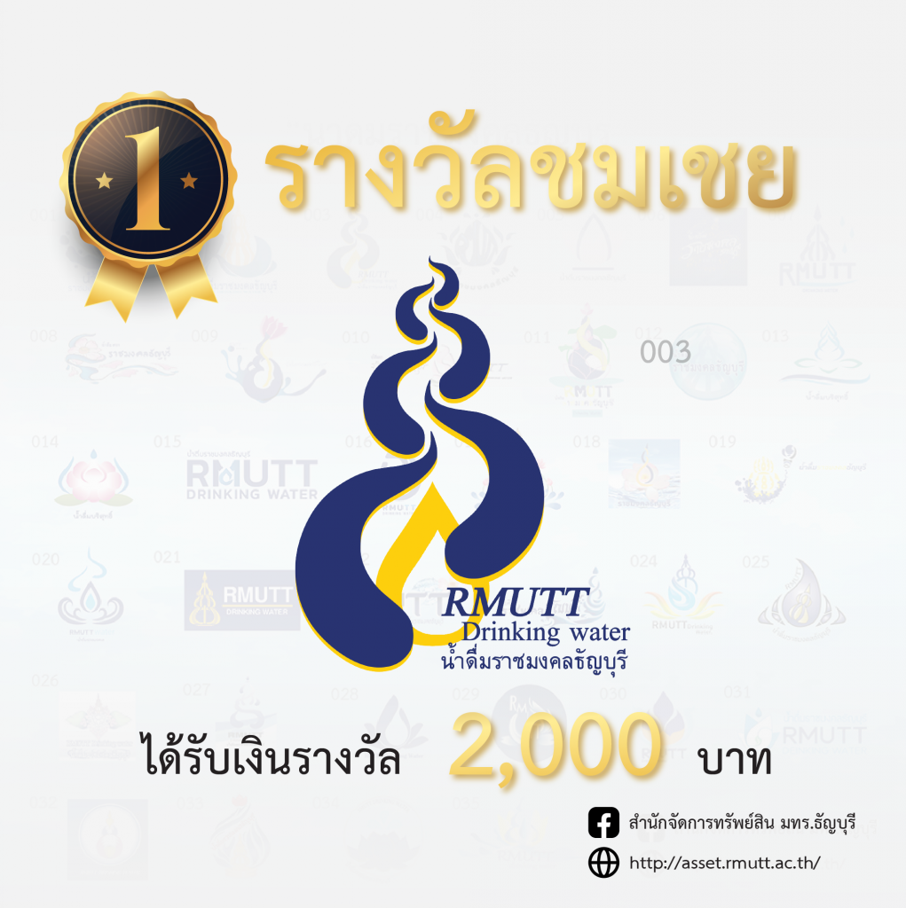 ประกาศผลผู้ชนะการประกวด ออกแบบตราสัญลักษณ์ (Logo) “น้ำดื่มราชมงคล ...